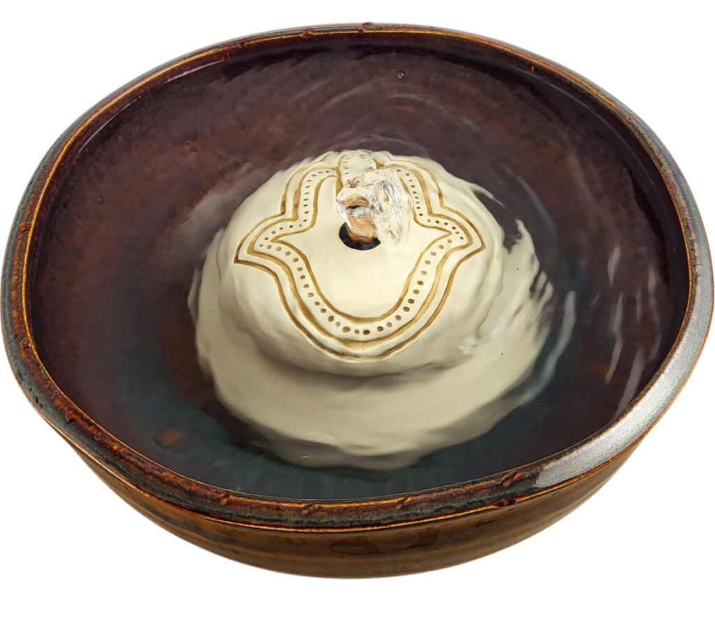 Hamsa Hand Enhanced Style Cat Drinking Fountain (12 Cup) - ThirstyCat ...